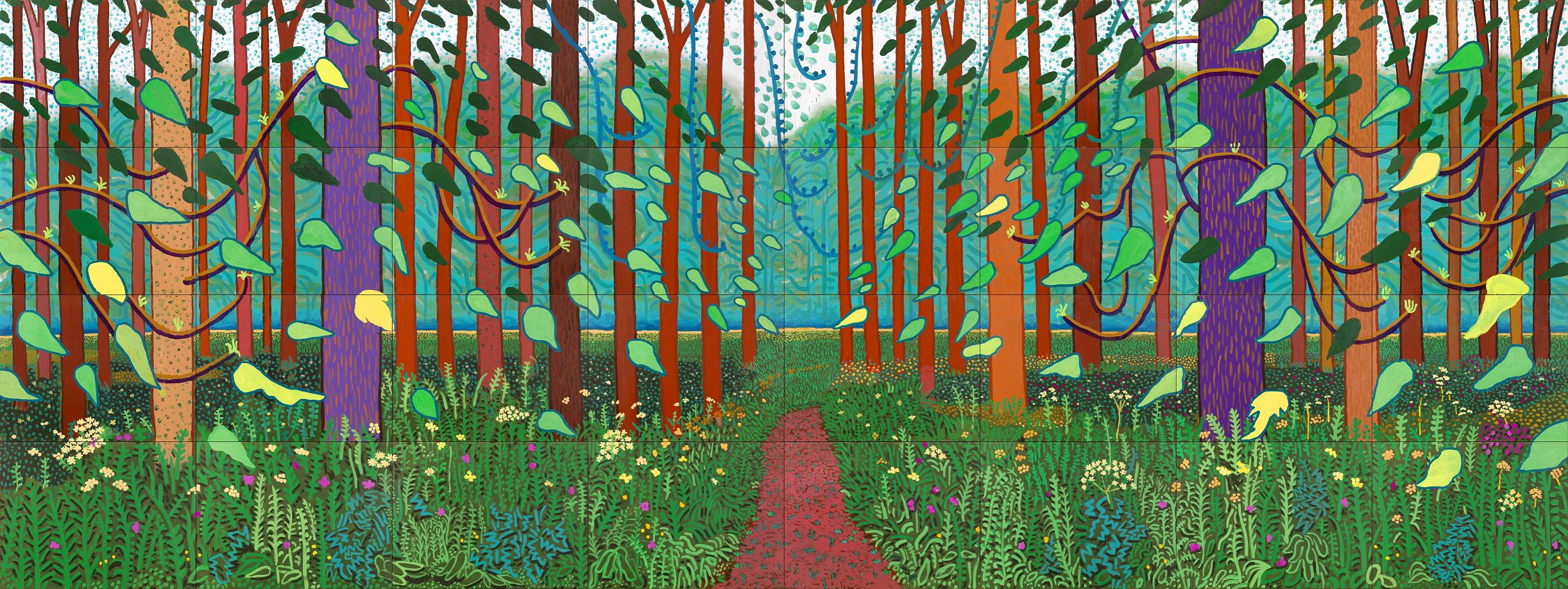 david hockney - the arrival of spring in woldgate, east yorkshire in ...
