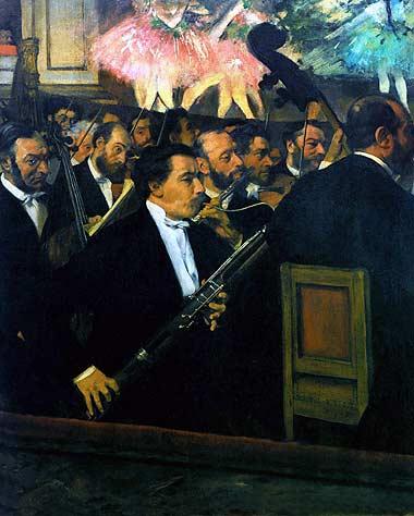 Edgar Degas - Orchestra of the Opera - 24 Inch Large Canvas Print - Buy