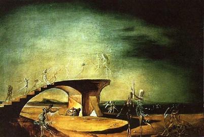 Salvador Dali :: The Broken Bridge and the Dream Art Print